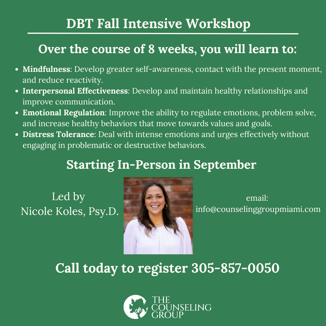 DBT Fall Intensive Workshop | The Counseling Group